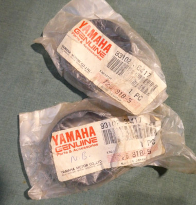 GENUINE YAMAHA SEAL PAIR OEM 93102-38417 NEW IN PACKET NOS | eBay