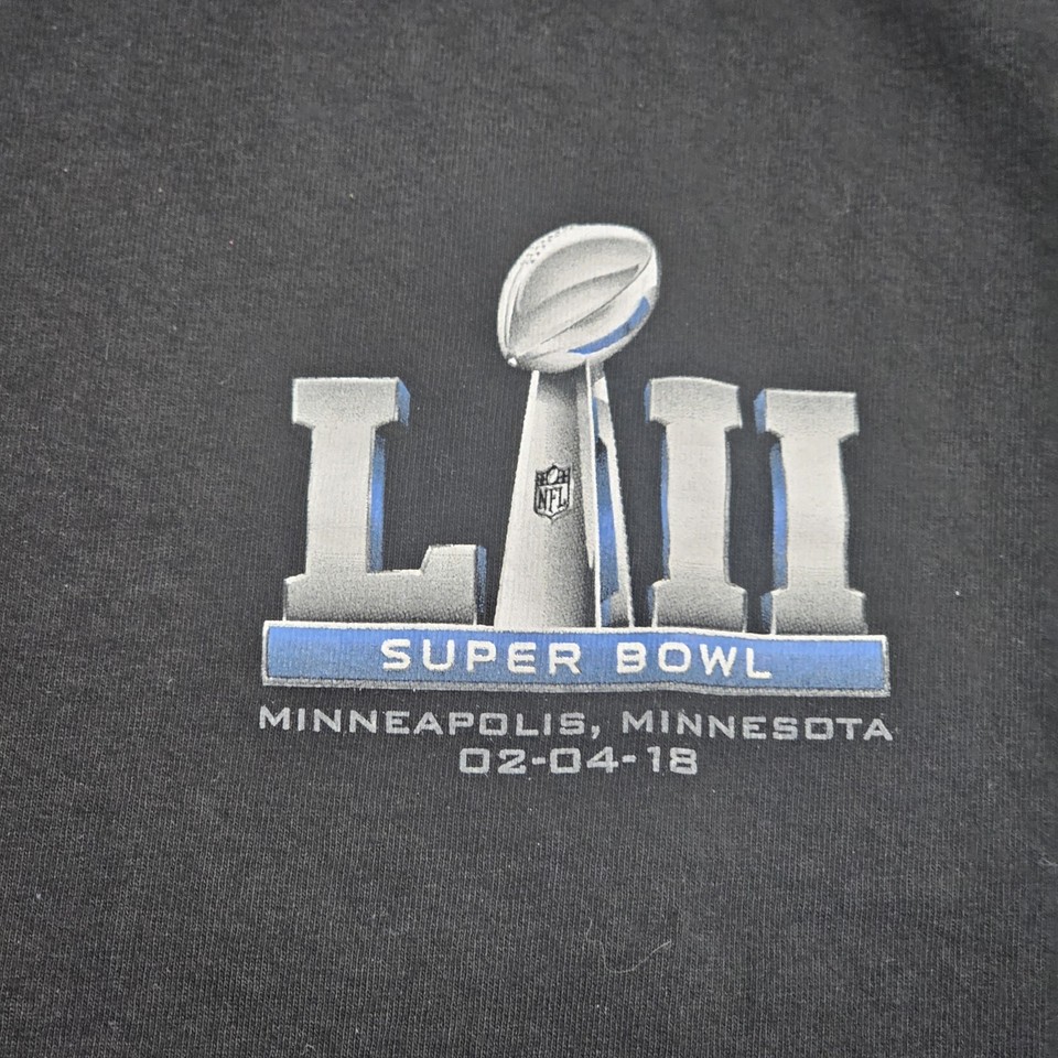 New England Patriots vs Philadelphia Eagles Super Bowl LII Tshirt Size ...