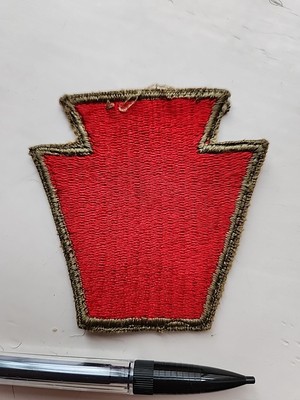 Patch US 28th Infantry division OD border Green Back WW2 - ORIGINAL | eBay