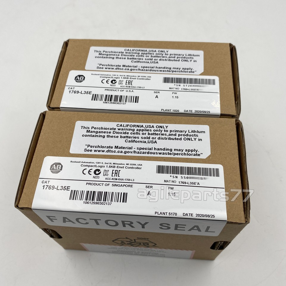 AB 1769-L35E SER A CompactLogix EtherNet Processor 2023 New Factory ...