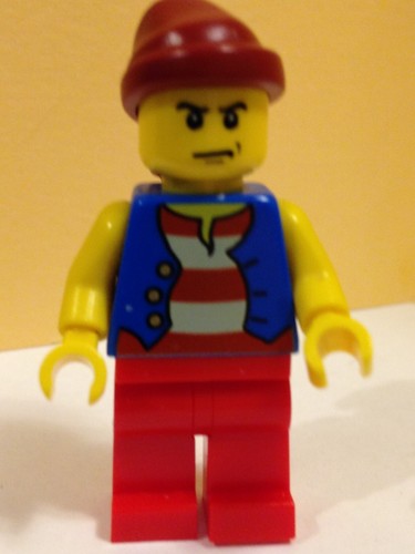 Lego Pirate pi144 Mini Figure Pirates II Dark Red Bandana and scowl | eBay