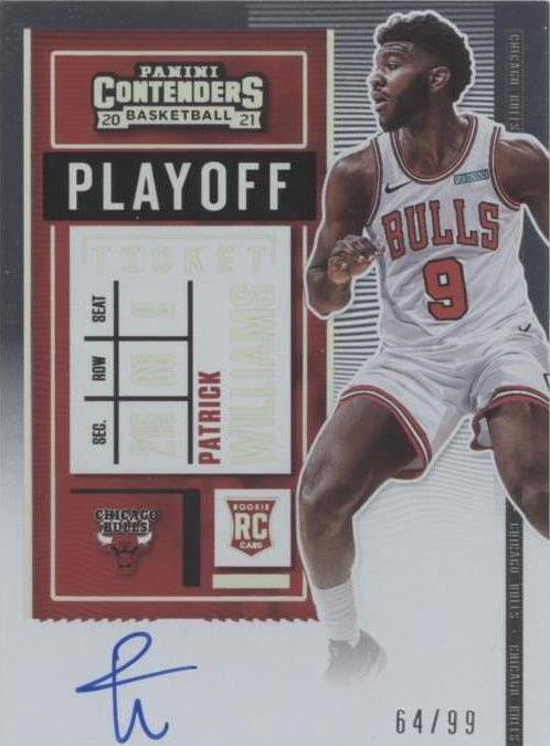 2020-21 Panini Contenders - Rookie Ticket Patrick Williams #135 Playoff ...