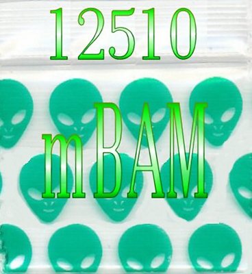 100 PACK GREEN ALIENS SOLID 12510 Apple Zip Baggies 1.25X1.0" POLYBAGS ...