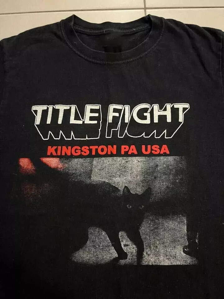 TITLE FIGHT Kingston PA USA T-shirt Black Unisex Cotton All Size S-5XL ...