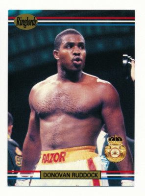 Rare 1991 Ringlords SAMPLE Donovan RAZOR Ruddock ROOKIE Boxing Card ...