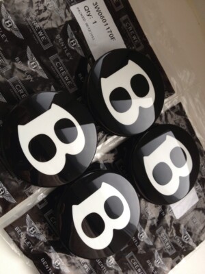 4x Genuine Bentley Wheel Center Cap 3W0601170F - set | eBay UK