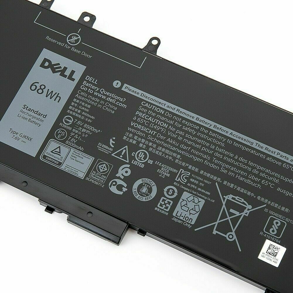 Genuine 68Wh GJKNX Battery for Dell Latitude 5480 5580 5280 5490 5491 ...