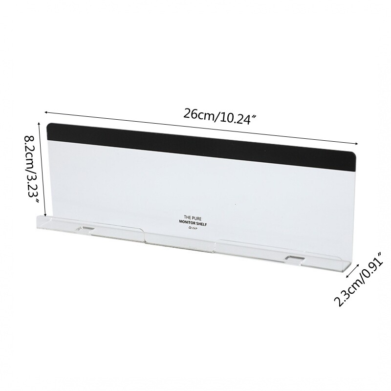 Desktop Acylic Memo Sign Self-adhesive Note Board Computer Monitor ...