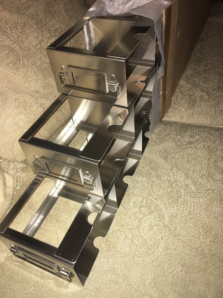 Laboratory Stainless Steel 3-Drawer 12-Position Well Plate Upright ...