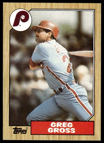 1987 Topps Baseball Card Greg Gross Philadelphia Phillies #702 | eBay