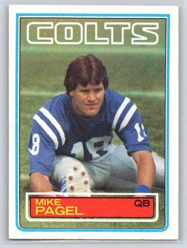 1983 Topps #215 Mike Pagel RC Rookie - Colts | eBay