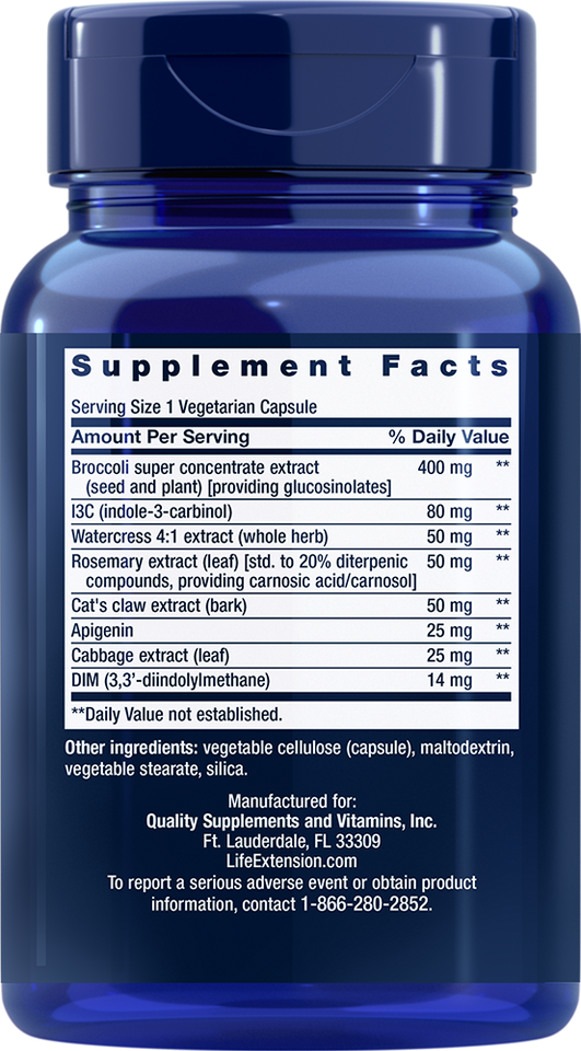 Triple Action Cruciferous Vegetable Extract, 3X60 Veg Caps Life ...