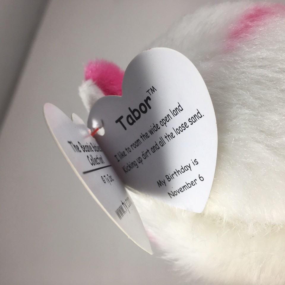 Ty Beanie Baby TABOR the Pink Tiger (6 Inch) Stuffed Animal Plush Toy ...