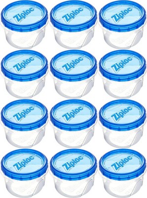Ziploc Twist n Lock Loc Small Round Plastic Containers w/ Lids out of ...