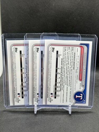 (6x Lot) 2024 Bowman Draft Chrome SEBASTIAN WALCOTT Refractor #BDC-112 ...