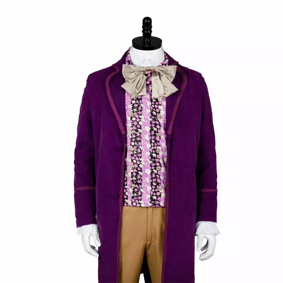 Willy Wonka and the Chocolate Factory Gene Wilder 1971 Cosplay Costume ...