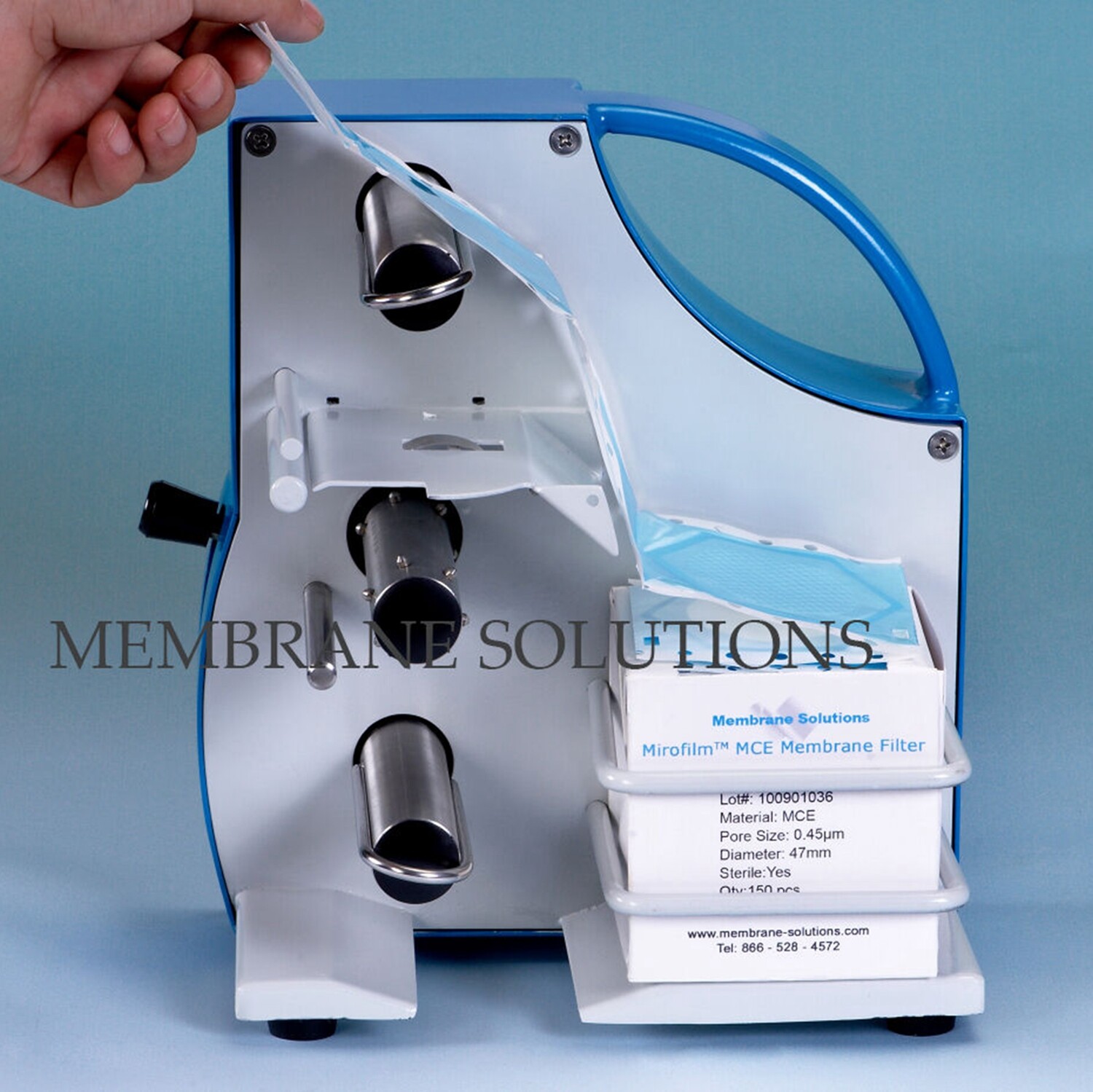 Sterile MCE Membrane Filters w/ Absorbent Pads Black Grid 47mm, 0.45um ...