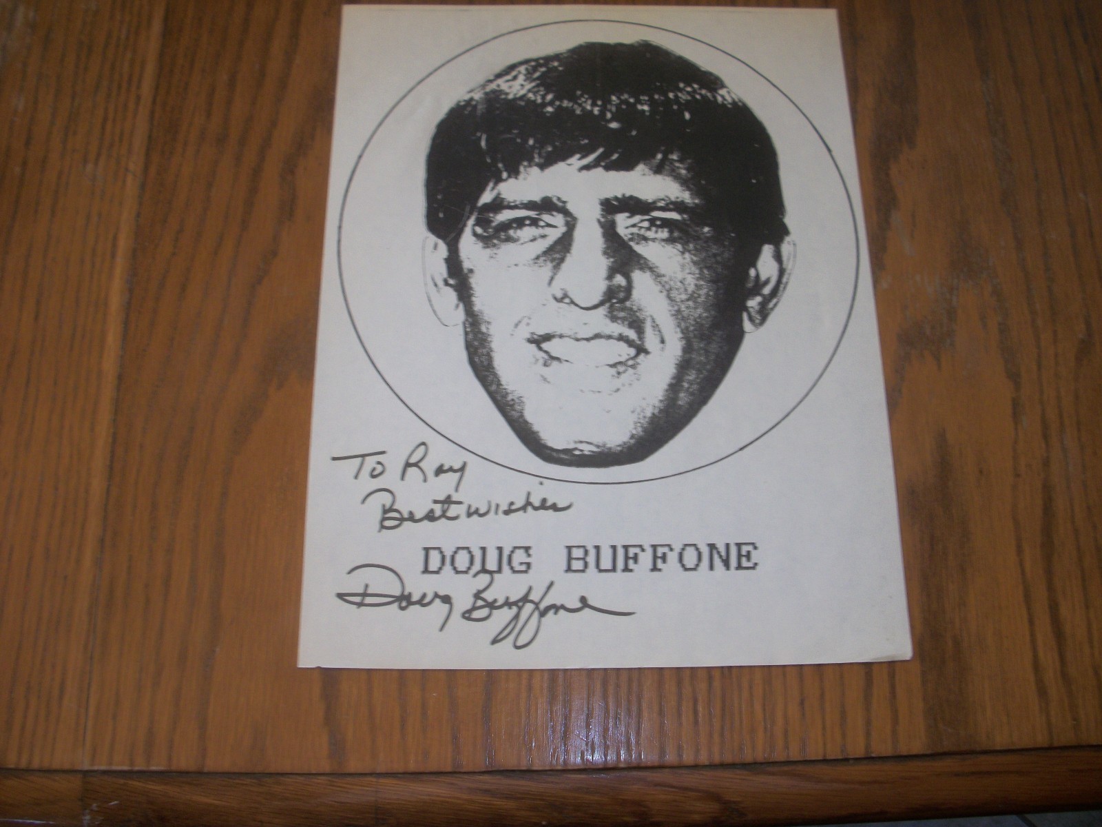 DOUG BUFFONE SIGNED PICTURE | eBay