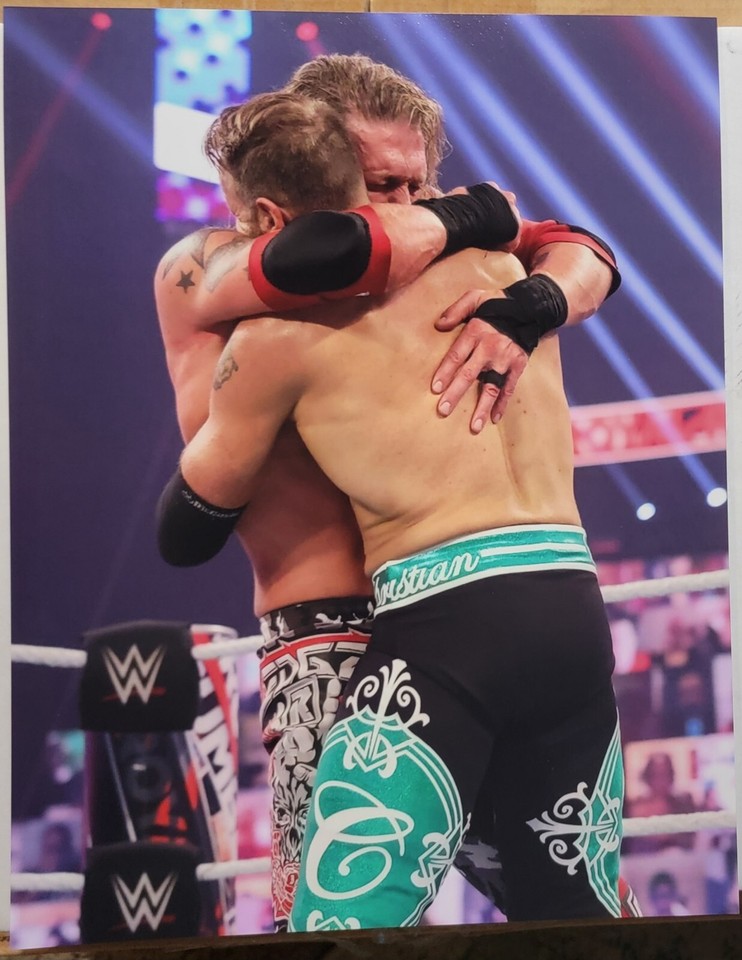 Edge Christian Hug Classic Match WWE 11x14 photo Photograph AEW | eBay