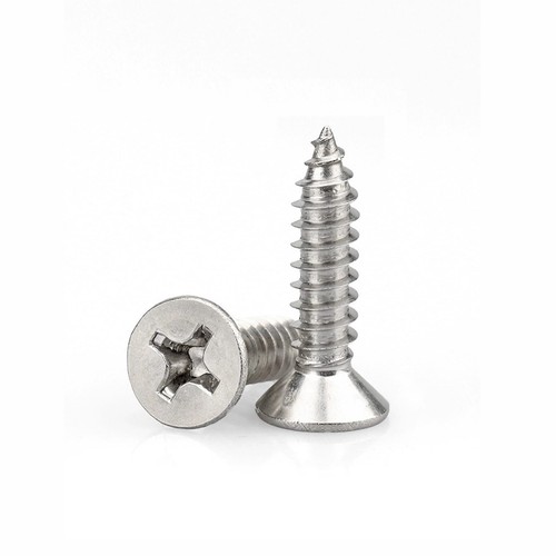 200pcs Short Wood Screws Flat Head Tapping Small Screws Phillips ...