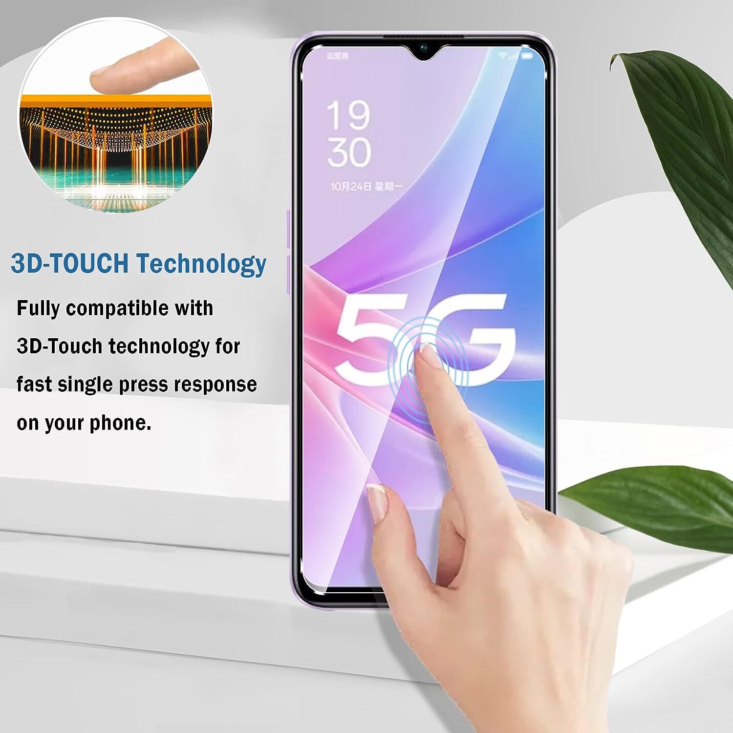 2 Pack 9H Tempered Glass Screen Protector For OPPO A98 A78 A17 A77 A96 ...