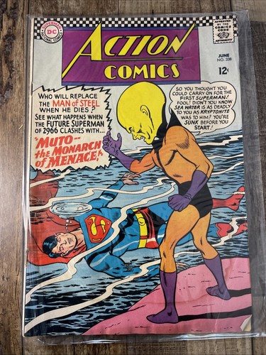 Action Comics Superman Muto—The Monarch Of Menace Comic Book June 1966 ...