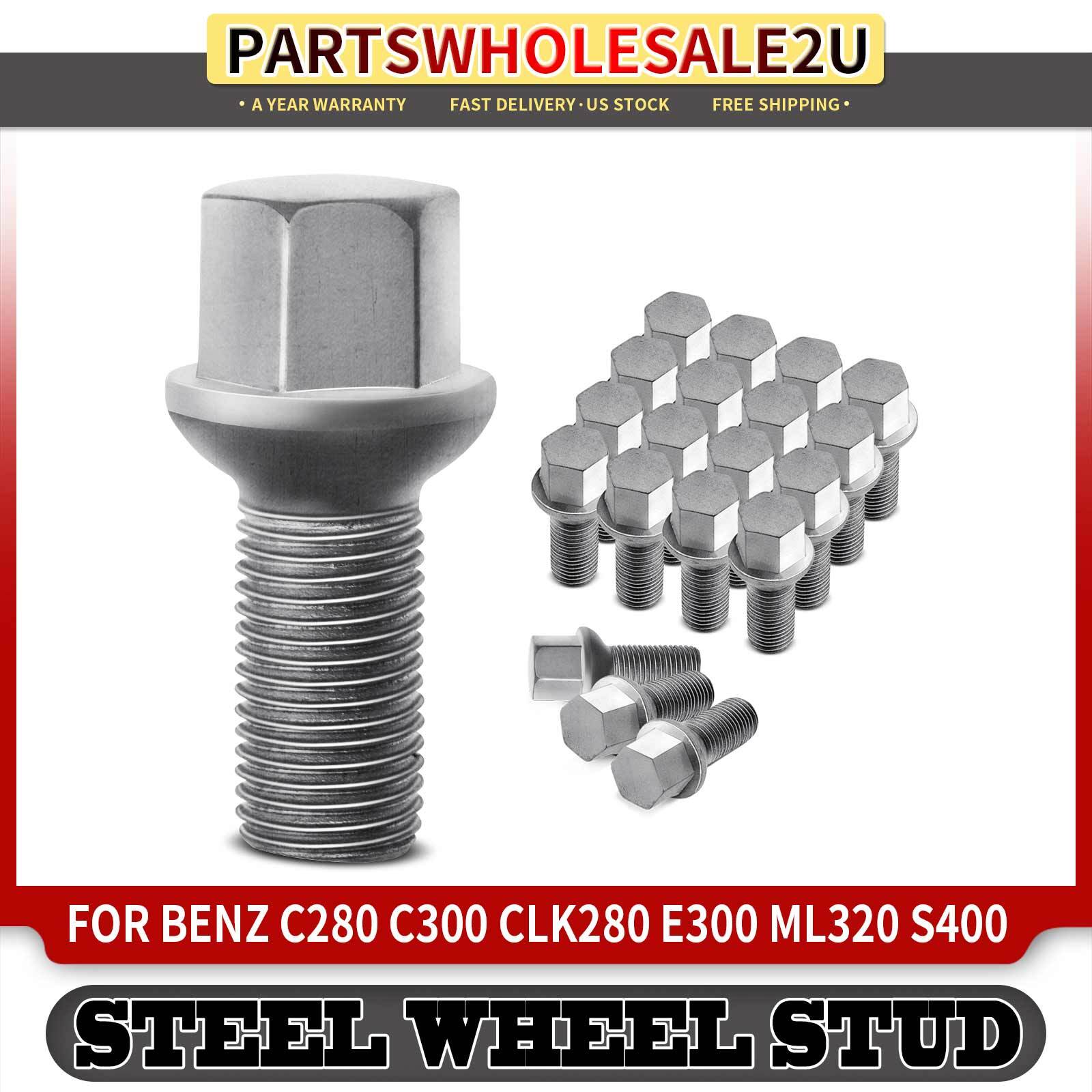 20pcs M14x1.5 Wheel Lug Bolts for Mercedes-Benz A180 C63 AMG CLA250 ...