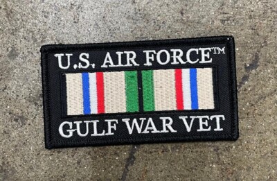 MILITARY PATCH- U.S AIR FORCE GULF WAR VETERAN- 2"X4" | eBay
