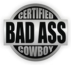 Bad Ass Cowboy Hard Hat Decal | eBay