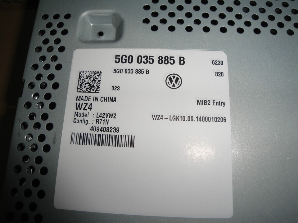 VW PASSAT 2016 GOLF 7 Radio Infotainment System Composition Touch ...