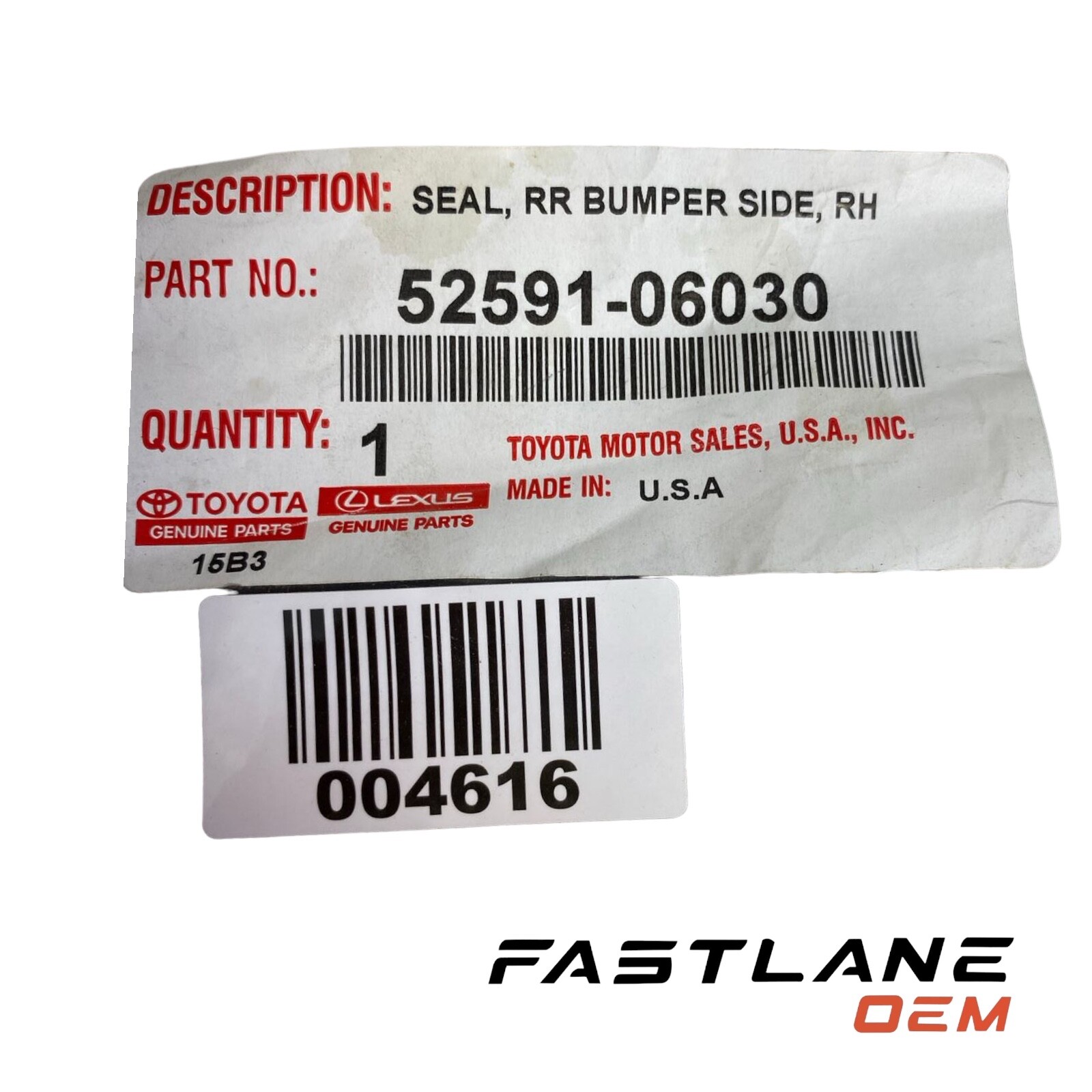 Toyota OEM 2018 Camry Rear Bumper-side Seal Right 5259106030 for sale ...