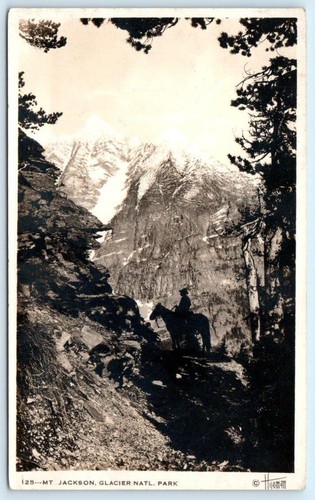RPPC GLACIER NATIONAL PARK, Montana MT ~ MT. JACKSON 1923 Hileman ...