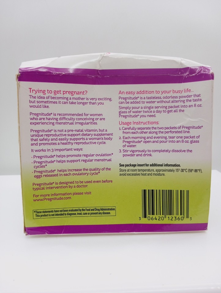 Pregnitude Fertility Support Reproductive Dietary Supplement Exp 05/ ...