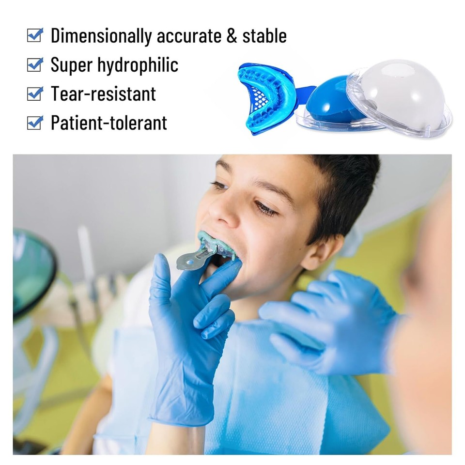 12x 25g Dental Putty Fast Set PVS VPS Impression Silicon Material Mint ...