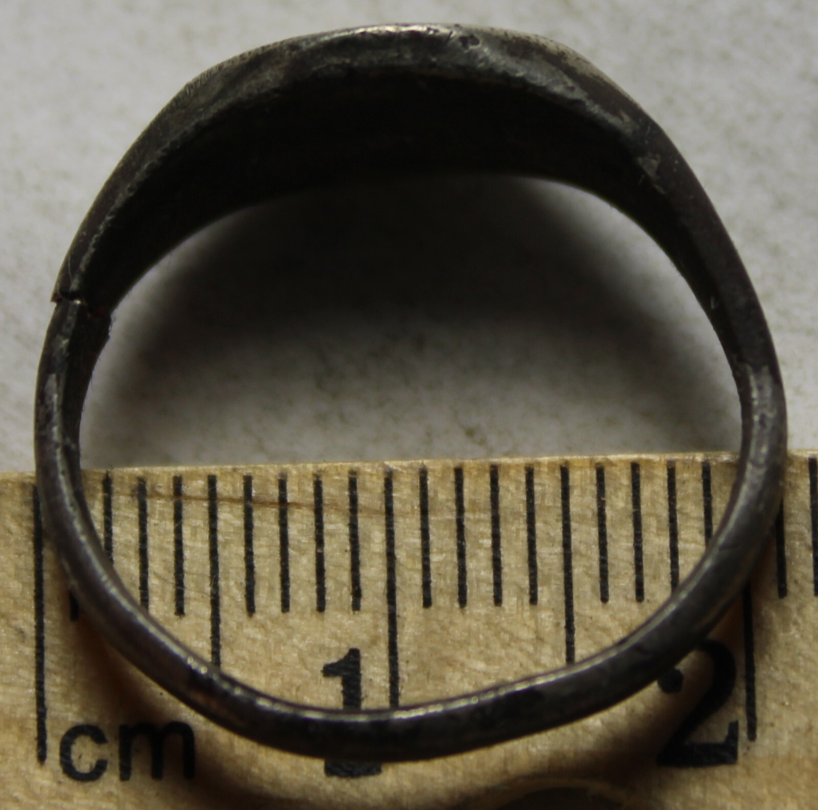 Rsre Ancient Greek Roman Silver SEAL ring artifact inscribed IHN+ ...