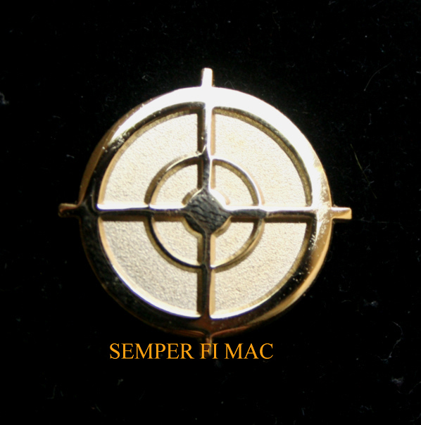 SNIPER SCOPE HAT LAPEL PIN US ARMY MARINES NAVY AIR FORCE USCG RIFLE ...