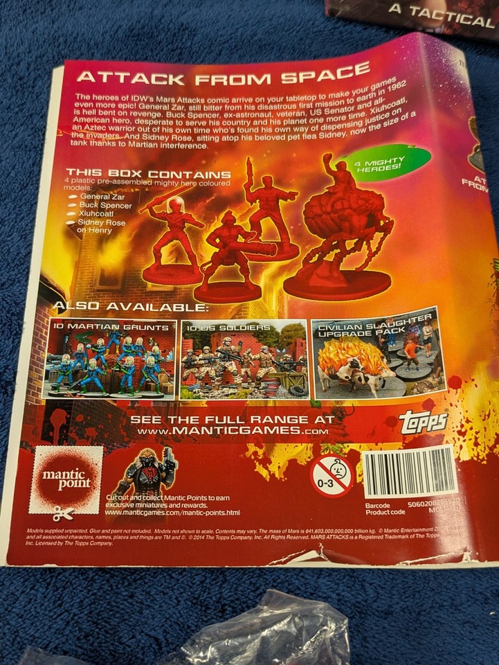 NEW Mars Attacks the Miniatures Game Core + 3 NEW Expansions Bundle ...