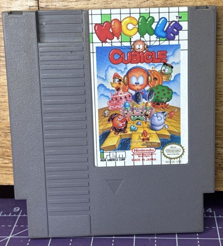 Kickle Cubicle Nintendo NES Authentic CART GOOD FAST SHIPPER TESTED ...