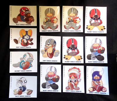 1988 RARE PROOF Panini Sticker NFL team Huddles U PICK Cowboys 49ers ...