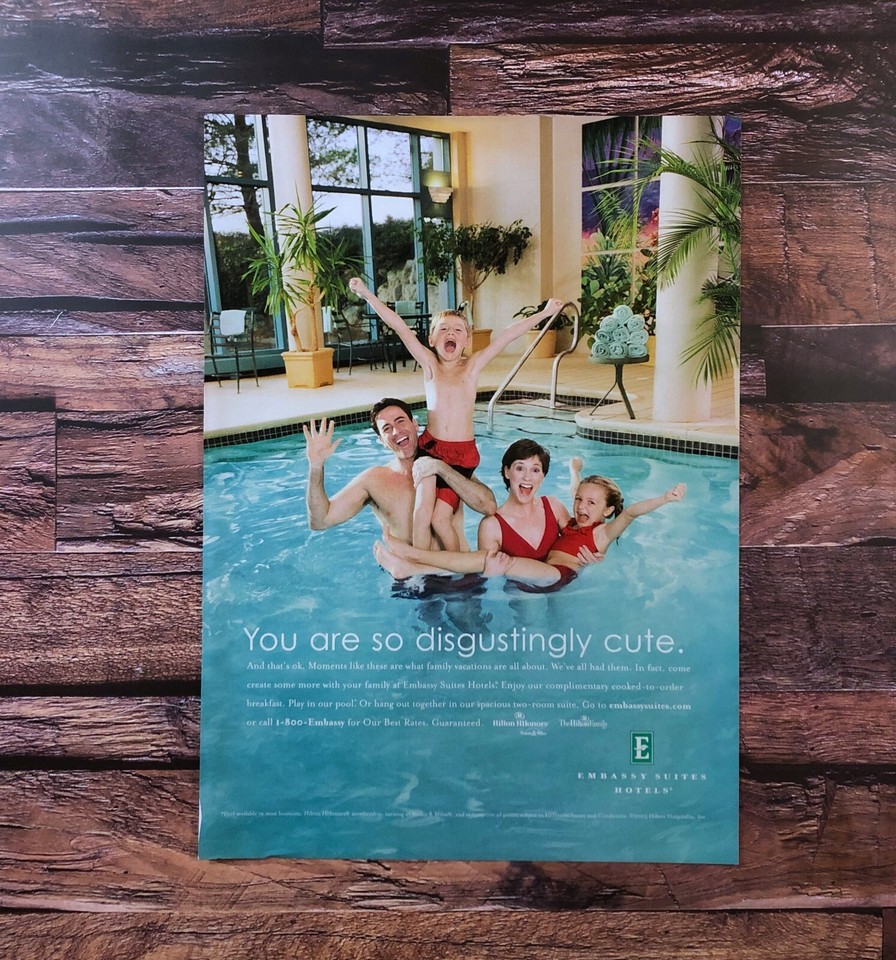 2005 Embassy Suites Hotels PRINT AD Family Vacation Pool | eBay