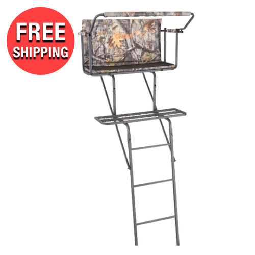 16.5 Feet Tall 2 Man Tree Stand Outdoor Hunting Blind Deer Wrap Handle ...