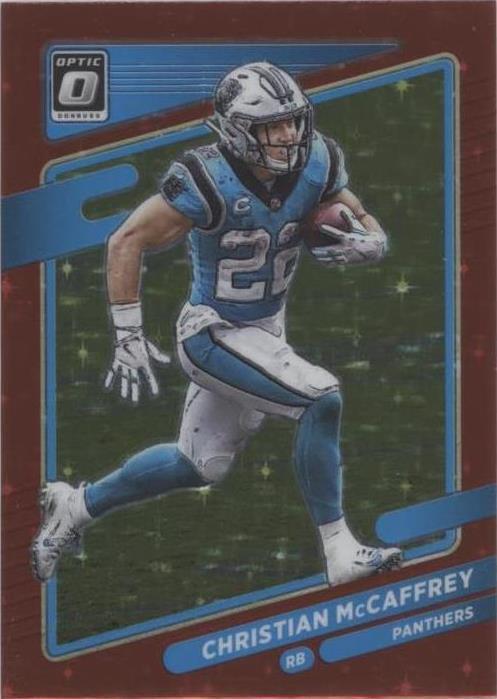 2021 Panini Donruss Optic - Christian McCaffrey #160 Red Stars Prizm ...