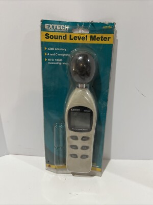 Extech 407730 Digital Sound Level Meter, 40 to 130dB NOS | eBay