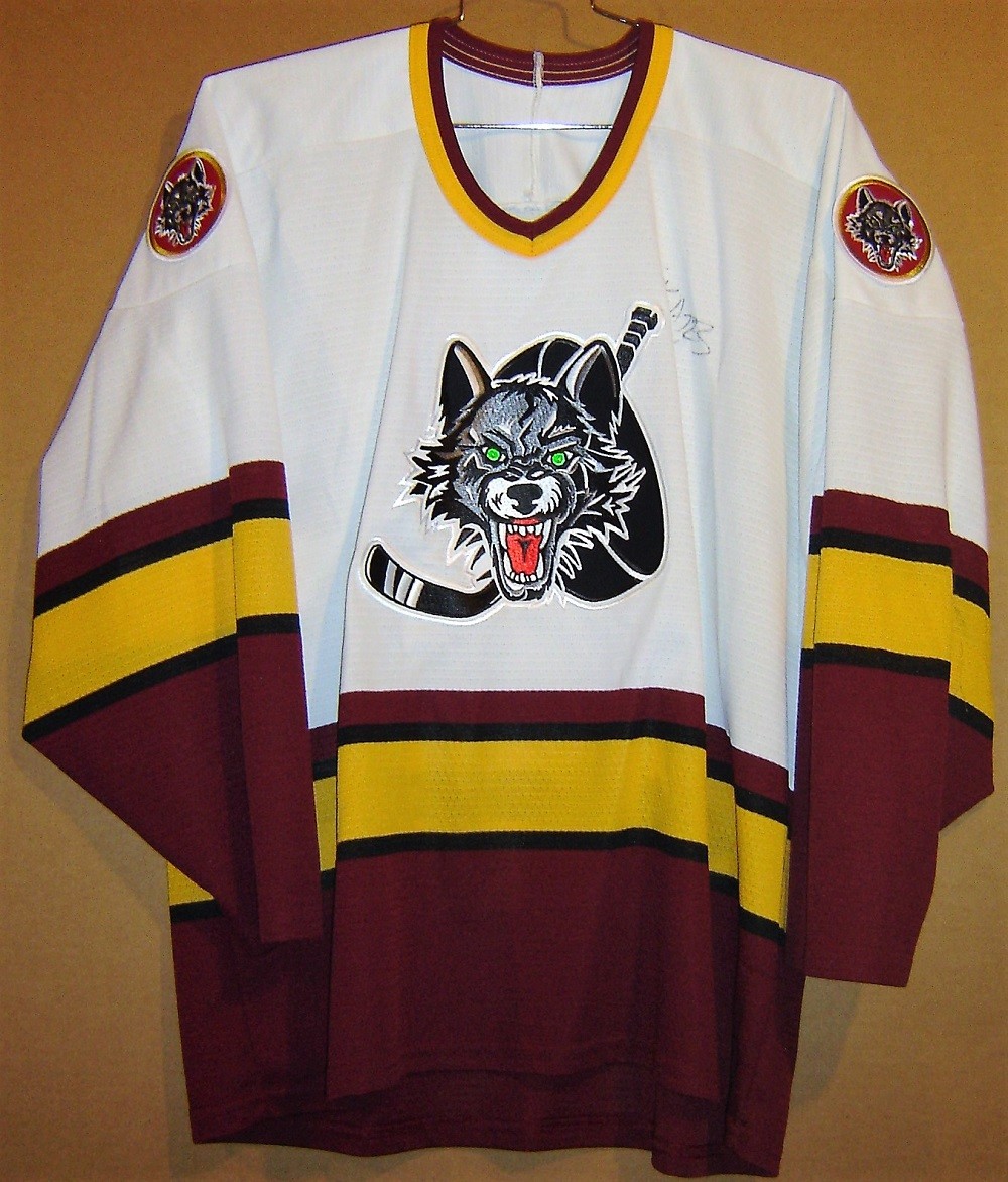 CHICAGO WOLVES WHITE MINOR LEAGUE HOCKEY JERSEY | eBay
