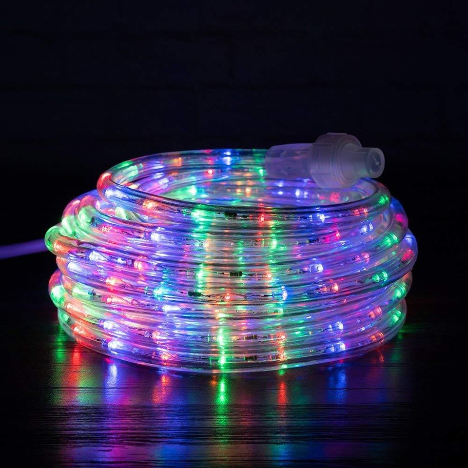 10' 20' 25' 50' 100' 150ft Outdoor LED Rope Light Water-Resistant ...