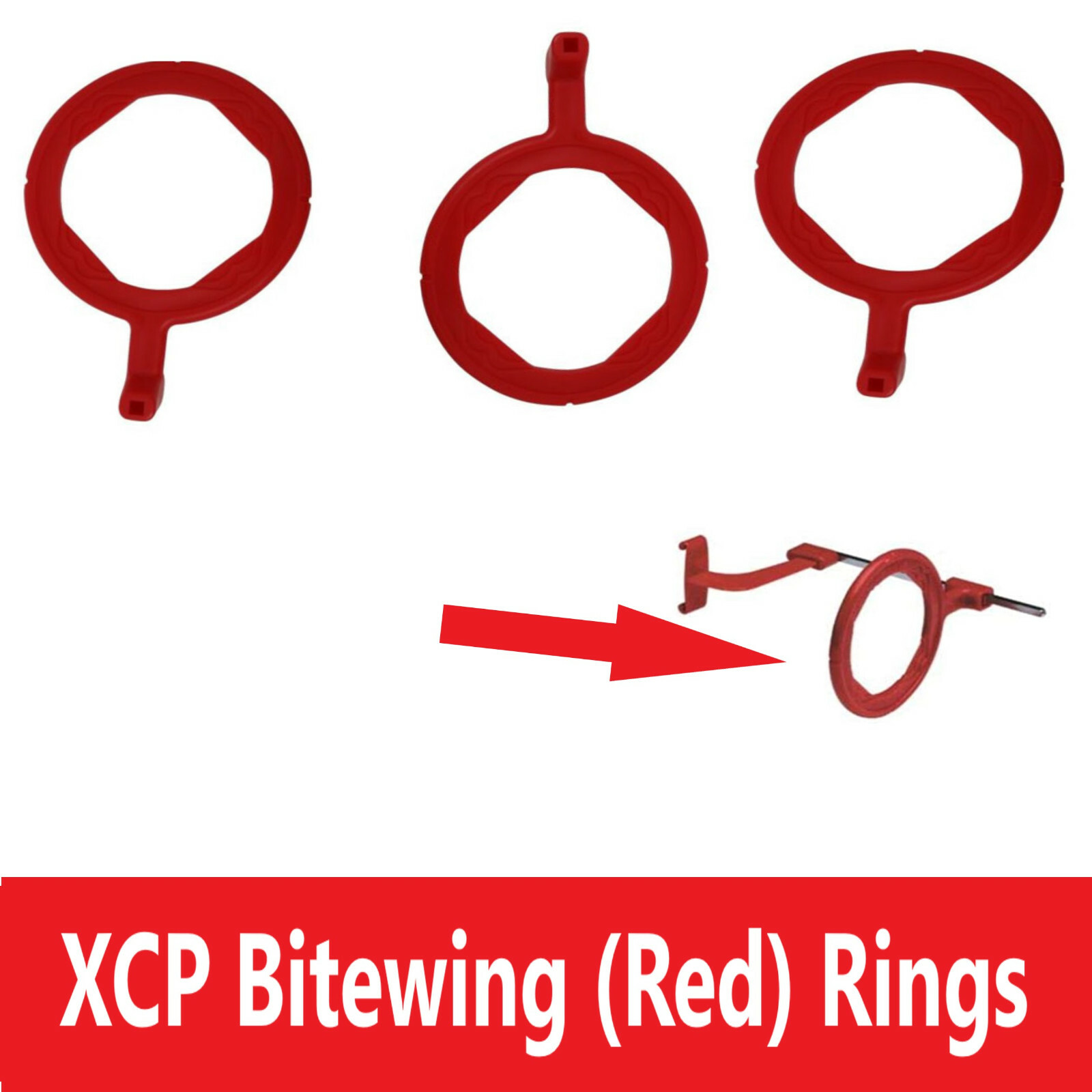 3 Bitewing X-ray Aiming Ring Rinn XCP- DS XSP Style Red Positioning 3 ...