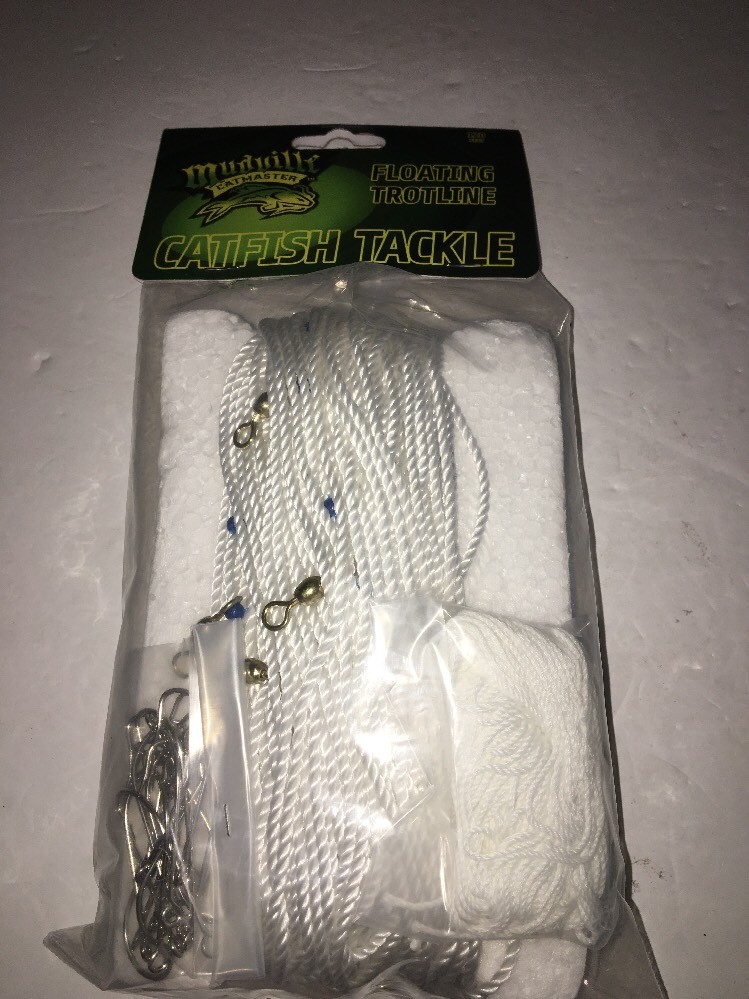 Mudville Catmaster MDTL-WHI-120 Catfish Tackle Floating Trotline White ...