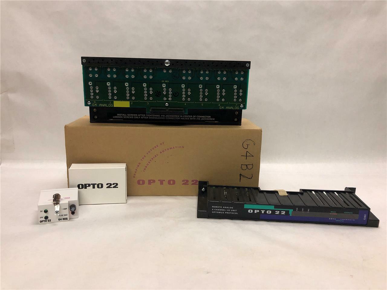 Opto 22 G4B2 Remote Analog 8-Channel I/O Unit Optomux Protocol *1297 ...
