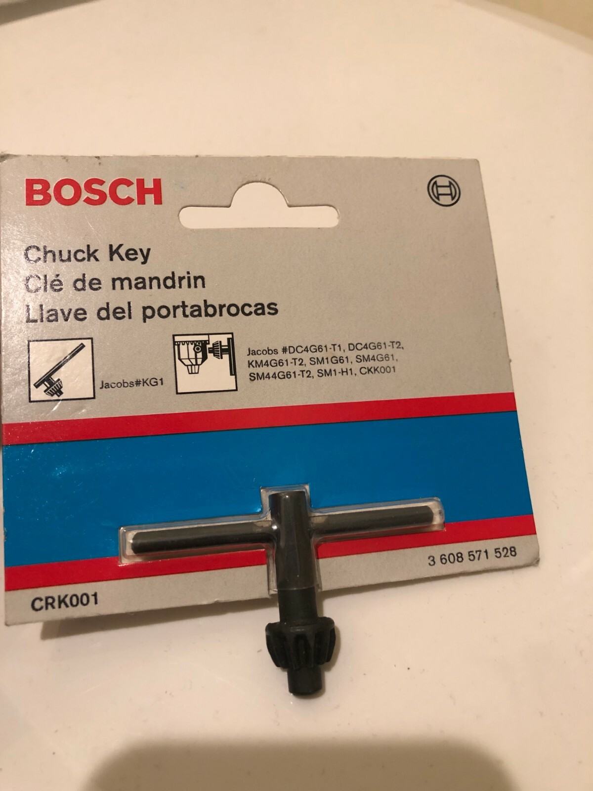 Bosch CRK001 Chuck Key for Jacobs#KG1 | eBay