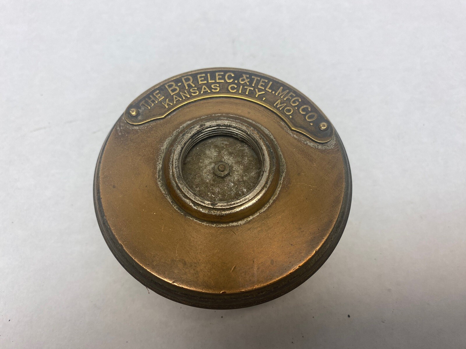 B-R Elec & Tel. Beveled Edge Candlestick Wall Phone Transmitter with ...